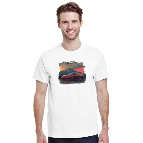 Toyota Supra T Shirt Mk4 Mount Fuji Sunset V6 Etsy