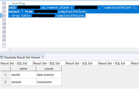 Dynamic SQL And Cursor In Teradata Wenlei Cao Wenlei S Tech Blog