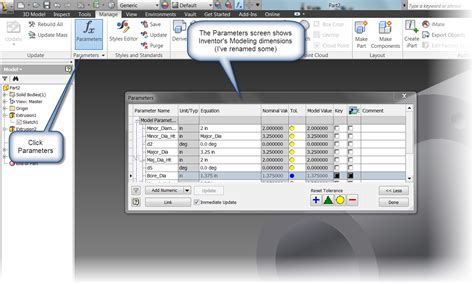 The Parameters Used For This Part