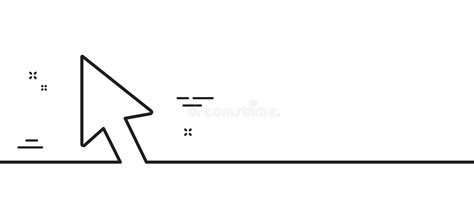 Mouse Cursor Line Icon Click Action Sign Vector Stock Vector