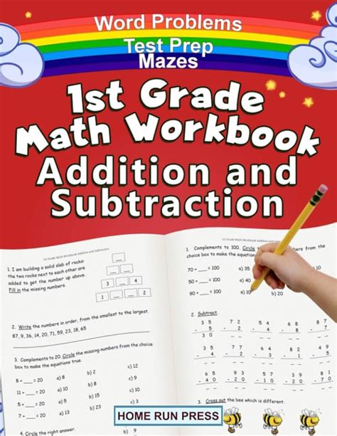 1st Grade Math Workbook Addition And Subtraction Grade 1 Workbooks Math Books For 1st Graders