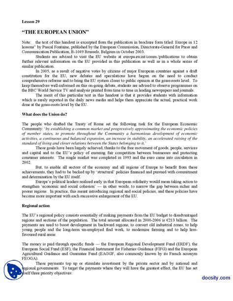 European Nation Globalization Of Media Lecture Handout Docsity