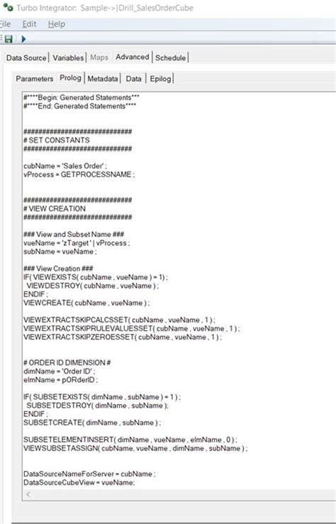 IBM Planning Analytics Setting Up Basic DRILL THROUGH Functionality QueBIT