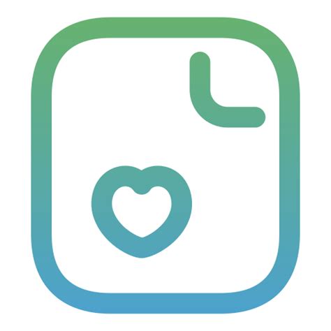 Document Generic Gradient Outline Icon