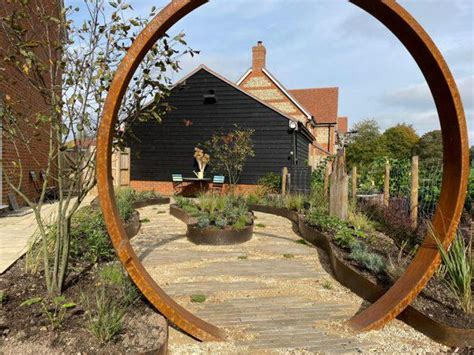 Corten Steel Moongate Etsy