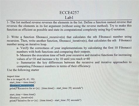 Solved ECCE Lab Write A Function Chegg