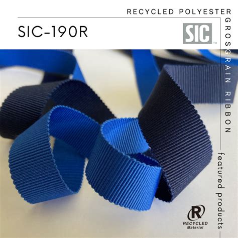 New Item Sic 190r Recycled Polyester Grosgrain Ribbon What S New Shindo Corporate Site