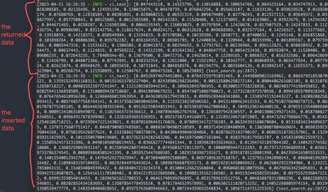 Bug The Returned Search Vectors Are Not Expected Because Decimal Digits Number Is Wrong