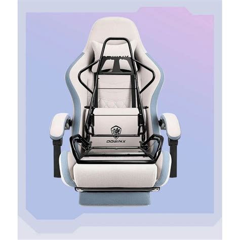 Dowinx Scaun De Gaming Ergonomic Suport Lombar Cu Masaj Piele Spatar Inalt Reglabil