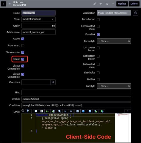 ui action client server interactions without ajax