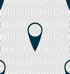 Map Pointer Icon Gps Location Symbol Seamless Vector Image