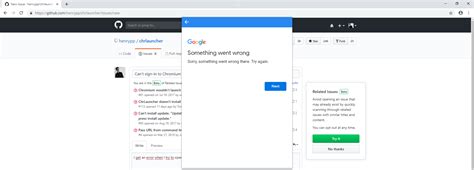 Can T Sign In To Chromium Issue 115 Henrypp Chrlauncher GitHub