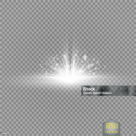 설정 합니다 빛나는 별 태양 입자와 하이라이트 효과로 스파크 색상 Bokeh 빛 반짝임과 장식 어두운 배경 투명 벡터 Eps10 광선에 대한 스톡 벡터 아트 및 기타 이미지