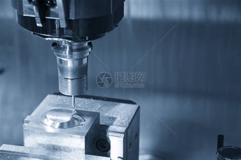CNC碾磨机用固态球末端工具切割注射模具部分高科技制造过程高清图片下载 正版图片 摄图网