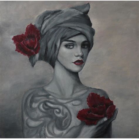 Купить картину Девушка с цветком в Москве от художника Мирошникова