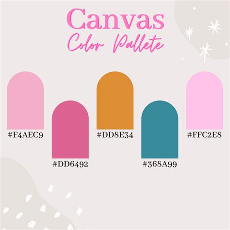 Canvas Color Palette For Class Dashboard
