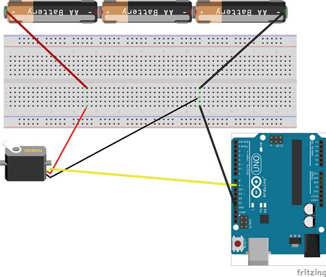 Fritzing Project Servo Motor