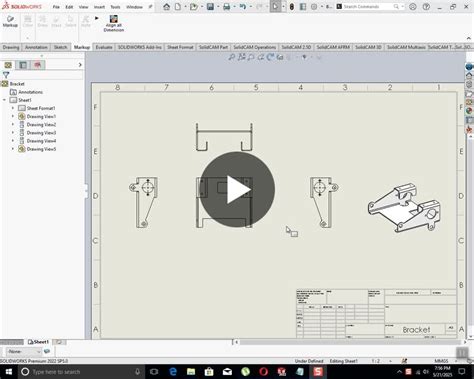 just on click solid works 3d solid model surface model 2d drawing and