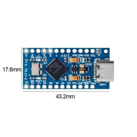 Buy Pro Micro USB C Atmega U V Mhz Development Board Online In India At HUBTRONICS In