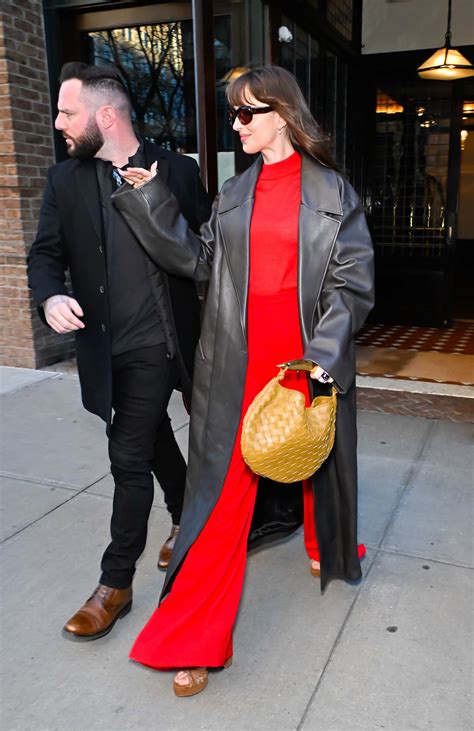 At The Greenwich Hotel In New York February 7 Dakota Johnson Leaving The Greenwich Hotel