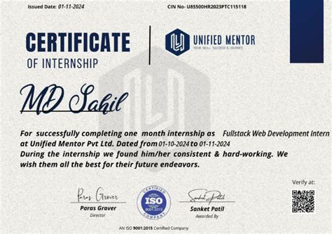 Fullstack Web Development Intern Into Internship Programme Pdf