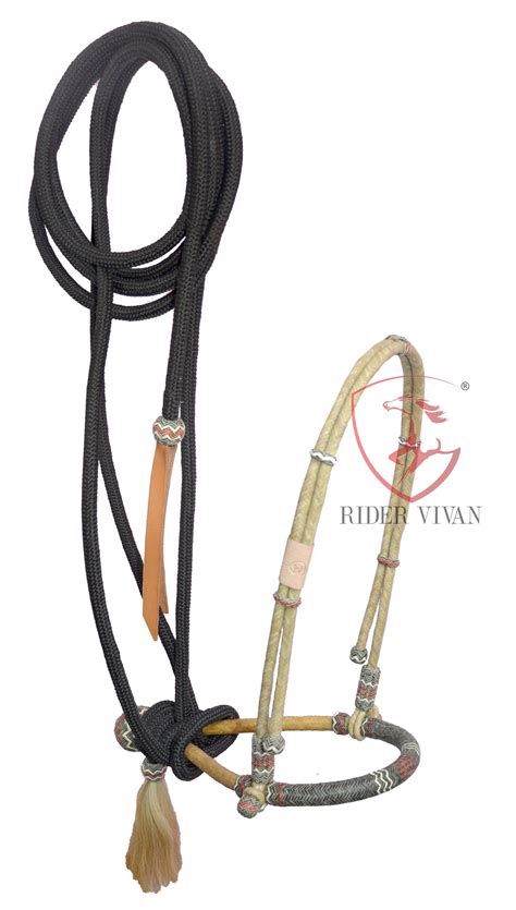 Handmade Bosal Set 40 Plaits Rawhide Natural And Black Bosal Etsy