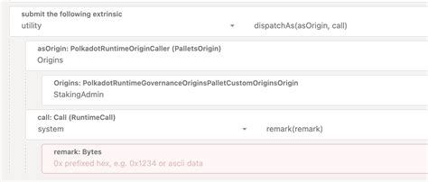 Polkadot Js How To Use `chopsticks` To Test A Call With `stakingadmin` Origin Substrate And