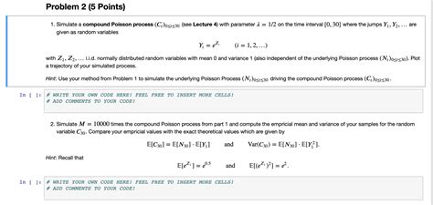problem 2 5 points 1 simulate a compound poisson