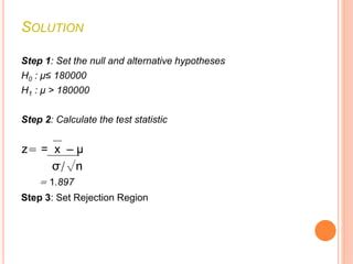 Hypothesis Testing Examples On Z Test PPTX Physics Science