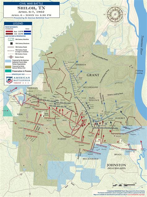 Shiloh April 6 1862 Noon To 4 30pm American Battlefield Trust