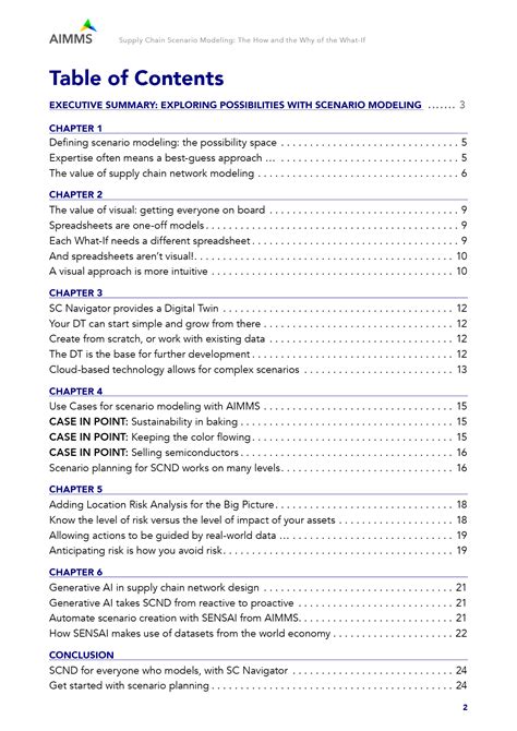 Supply Chain Scenario Modeling Guide Aimms
