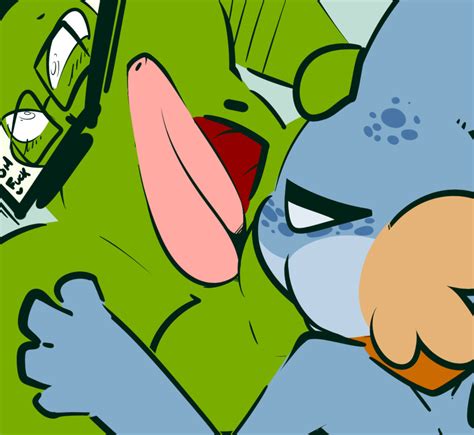 Rule 34 1 Upclock Anthro Ball In Mouth Ball Suck Balls Big Balls Big Penis Cheek Bulge Duo