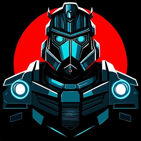 Street Artgraffiti Classic Robot Isolated In Dark Background Vector