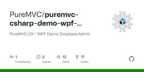 Github Puremvcpuremvc Csharp Demo Wpf Employeeadmin Puremvc C