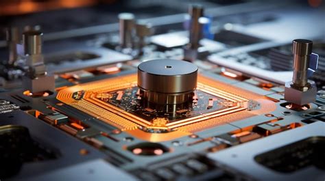 Premium AI Image Circuit Board With Processor Motherboard Computer Chip And Cpu