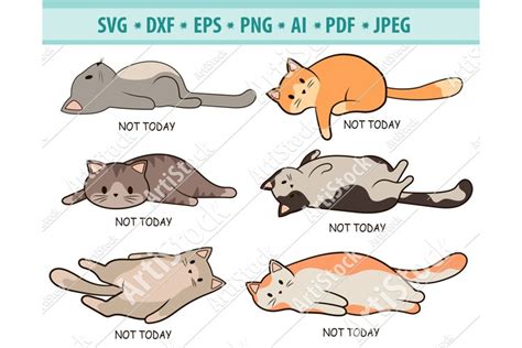 Lazy Cats Svg Cat Svg Sleeping Cat Svg Pets Dxf Png Eps Lazy Cats Svg Cat Svg Sleeping Cat Svg Pets Dxf Png Eps