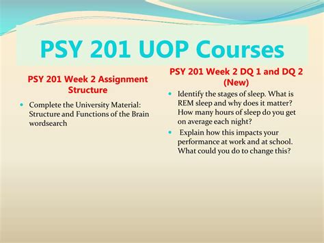 PPT PSY 201 Uop Tutorial Course Uoptutorial PowerPoint Presentation ID 7217318
