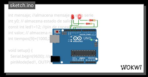 Led Controlado Serie Copy Wokwi Esp32 Stm32 Arduino Simulator