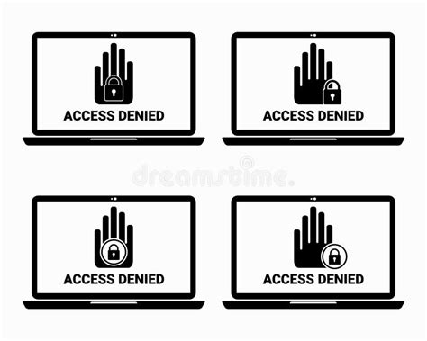 Access Not Allowed Stock Illustrations 1809 Access Not Allowed Stock