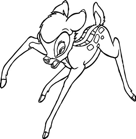 Bambi Scream Coloring Pages