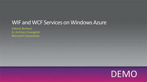 Ppt Identity And Access Management Windows Identity Foundation And