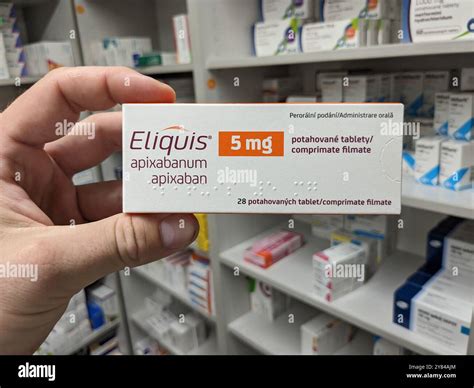 Pragueczech Republic March 1 2025 Eliquis Box Of Tablets With