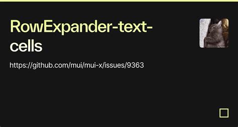 Rowexpander Text Cells Codesandbox