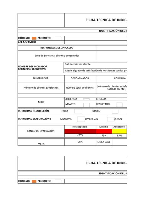 Eva01 Ficha De Indicadores Pdf Economias Business
