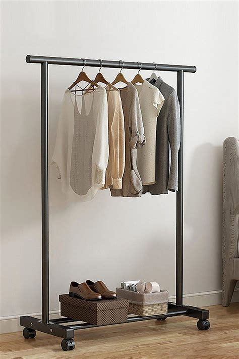 Shelves Bookcases Single Rails Clothes Hanging Display Stand Racks Bedroom Living And Home