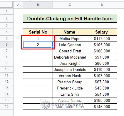 How To Insert Serial Numbers In Google Sheets Easy Ways