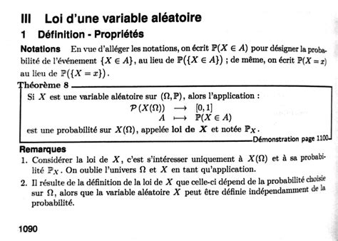 Loi Dune Variable Aléatoire — Les