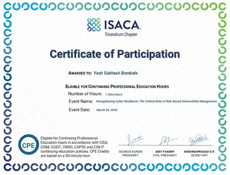 Cybersecurity Riskmanagement Professionaldevelopment Isaca Yash