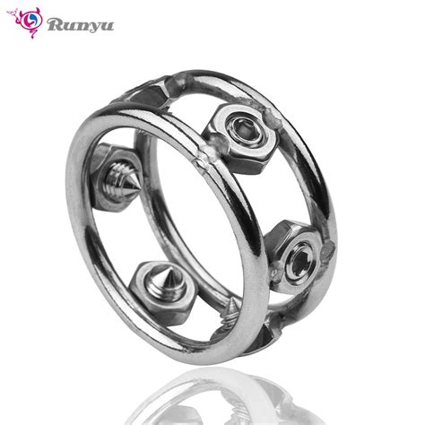 Stainless Steel Clinch Bolt Design Metal Penis Ring Sex Toys For Man L China Sex Toys And Anal