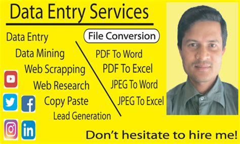 Do Data Entry Mining Web Research Scrapping Copy Paste Lead